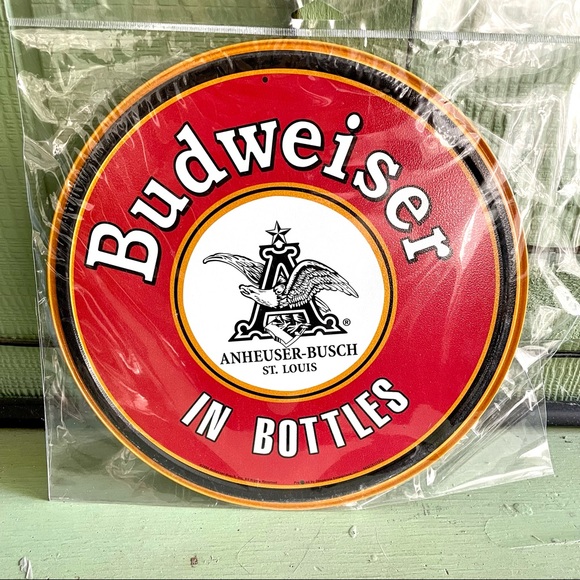 Budweiser | Wall Decor | New Budweiser Beer Metal Sign | Poshmark